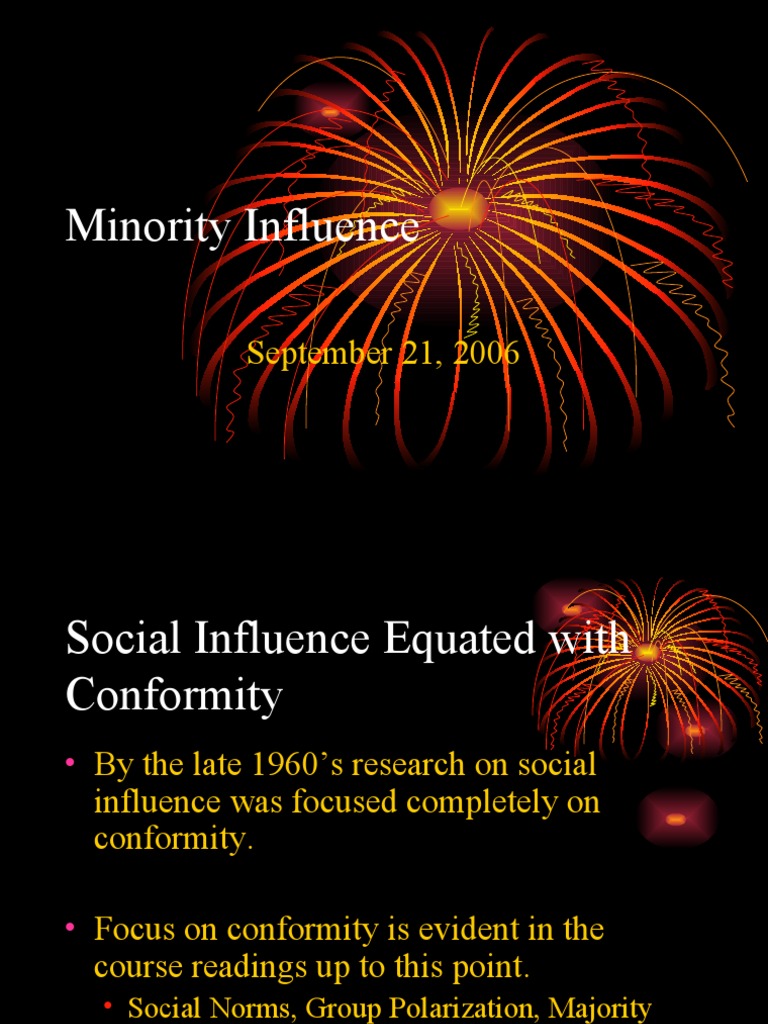 Minority Influence Intro | Download Free PDF | Conformity | Sigmund Freud