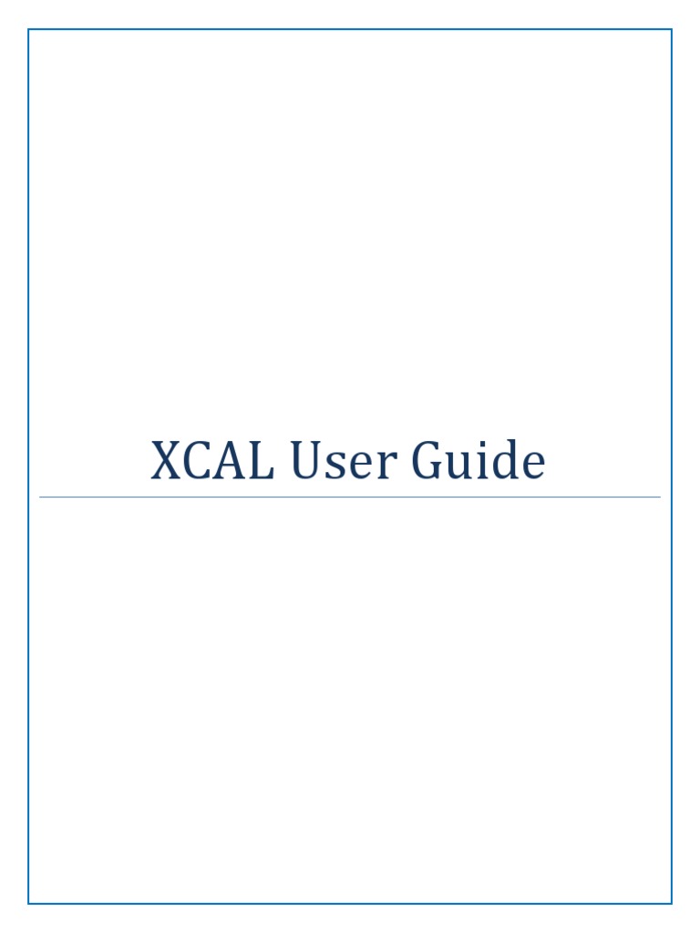 XCAL User Guide | PDF | Button (Computing) | Session Initiation Protocol