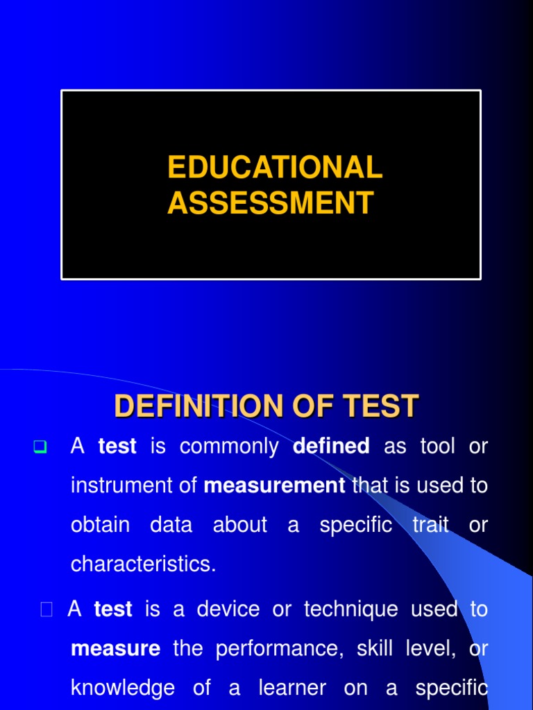 Educational Assessment | Download Free PDF | Educational Assessment ...