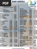 Vinta - Menu | PDF | Sauce | Drink