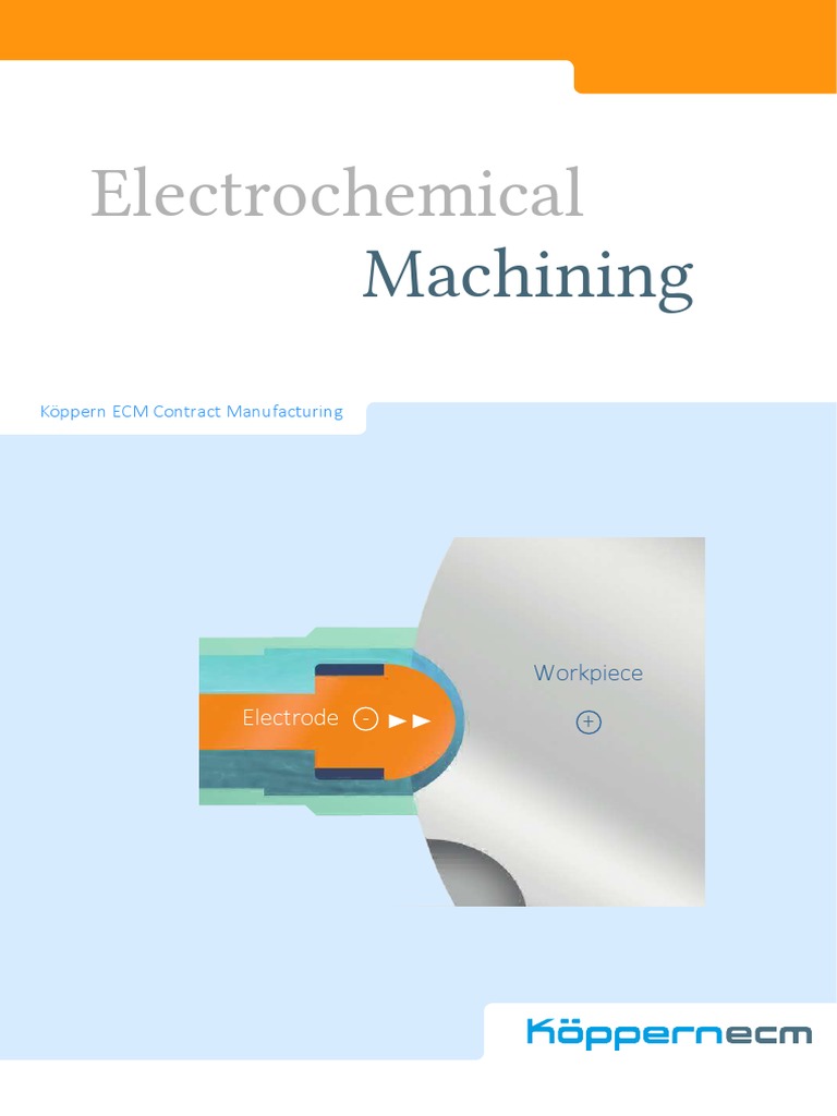 ECM Brochure EN PDF | PDF | Anode | Machining