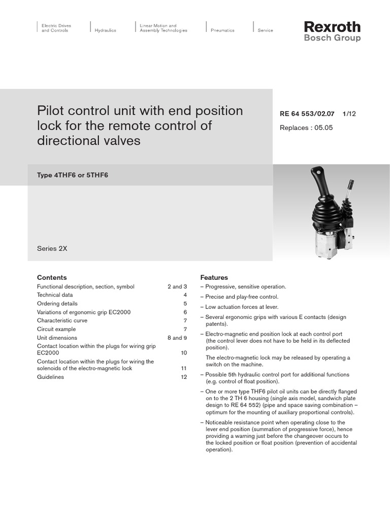THF6 - .Joystick Control PDF | PDF | Electrical Engineering | Machines