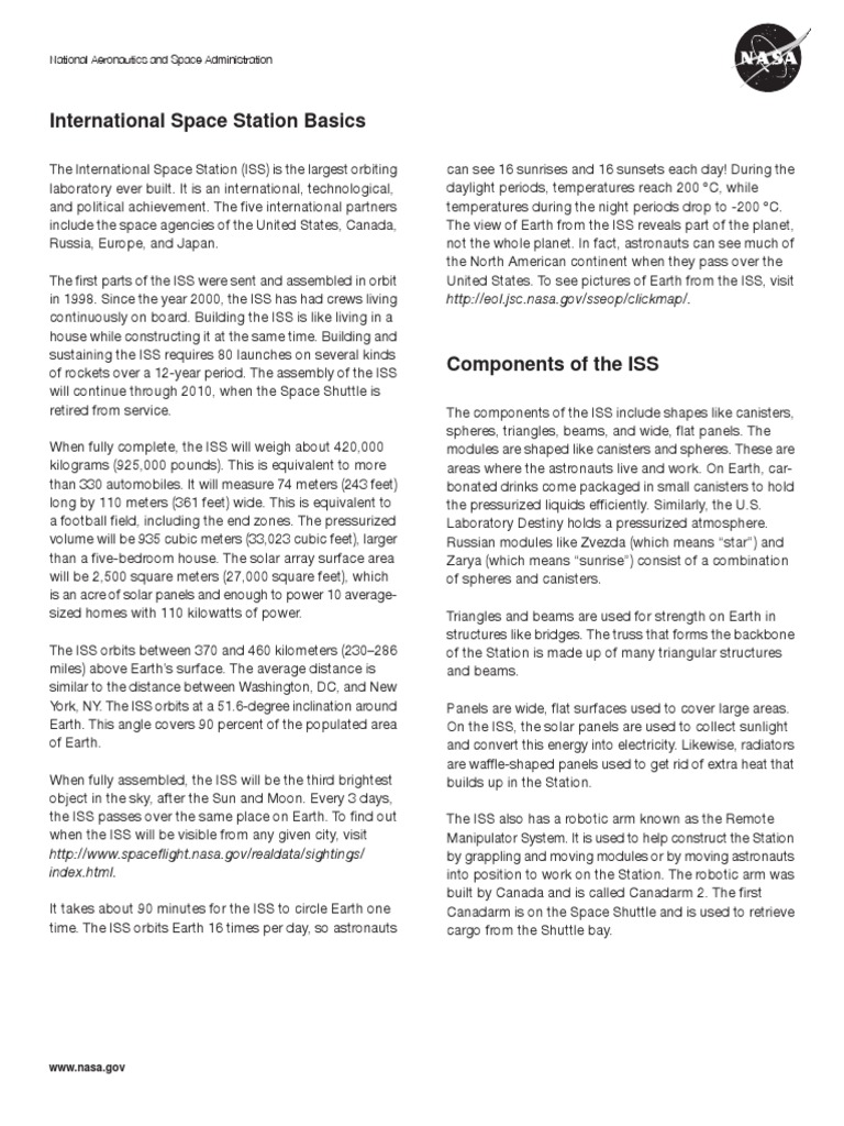 Iss | PDF | Integrated Truss Structure | Canadarm