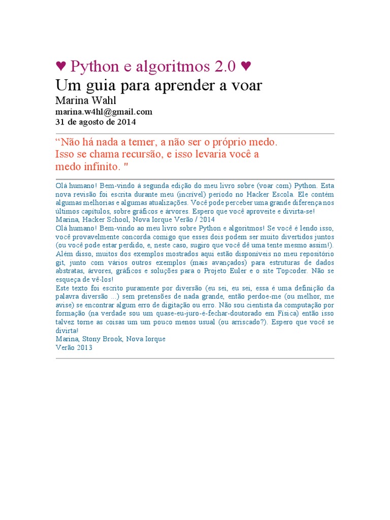 Python Algoritmos e Estrutura de Dados | PDF | Números | Informática