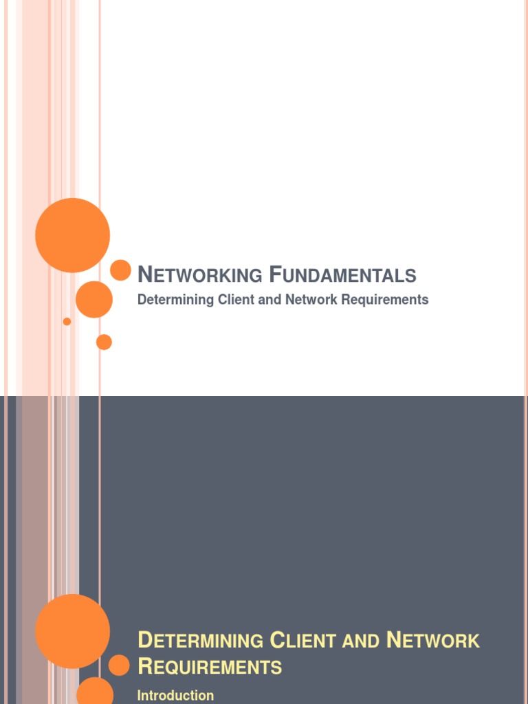 Determiningclientandnetworkingrequirements | PDF | Computer Network | Internet Service Provider