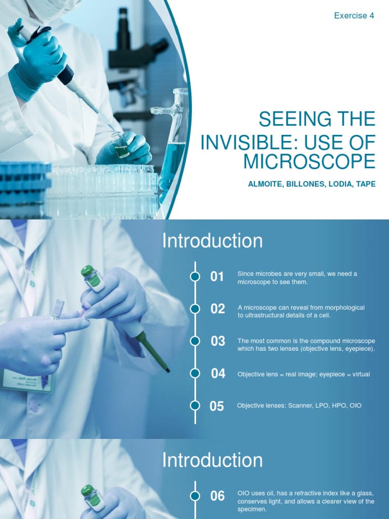 Exercise 4 - Seeing The Invisible - The Use of Microscope | PDF ...