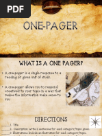 Outsiders One Pager Project RK | PDF | Writing | Communication