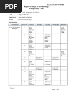 IIT Roorkee Autumn 2025 Time Table | PDF