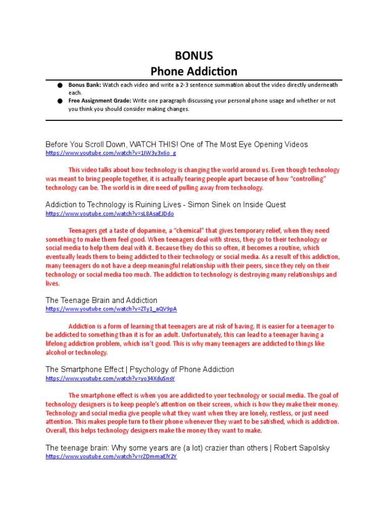 Understanding Teen Phone Addiction | PDF | Adolescence | Social Media