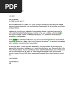 OET Referral Letter Samples for Nurses | PDF | Pneumonia | Birth Control