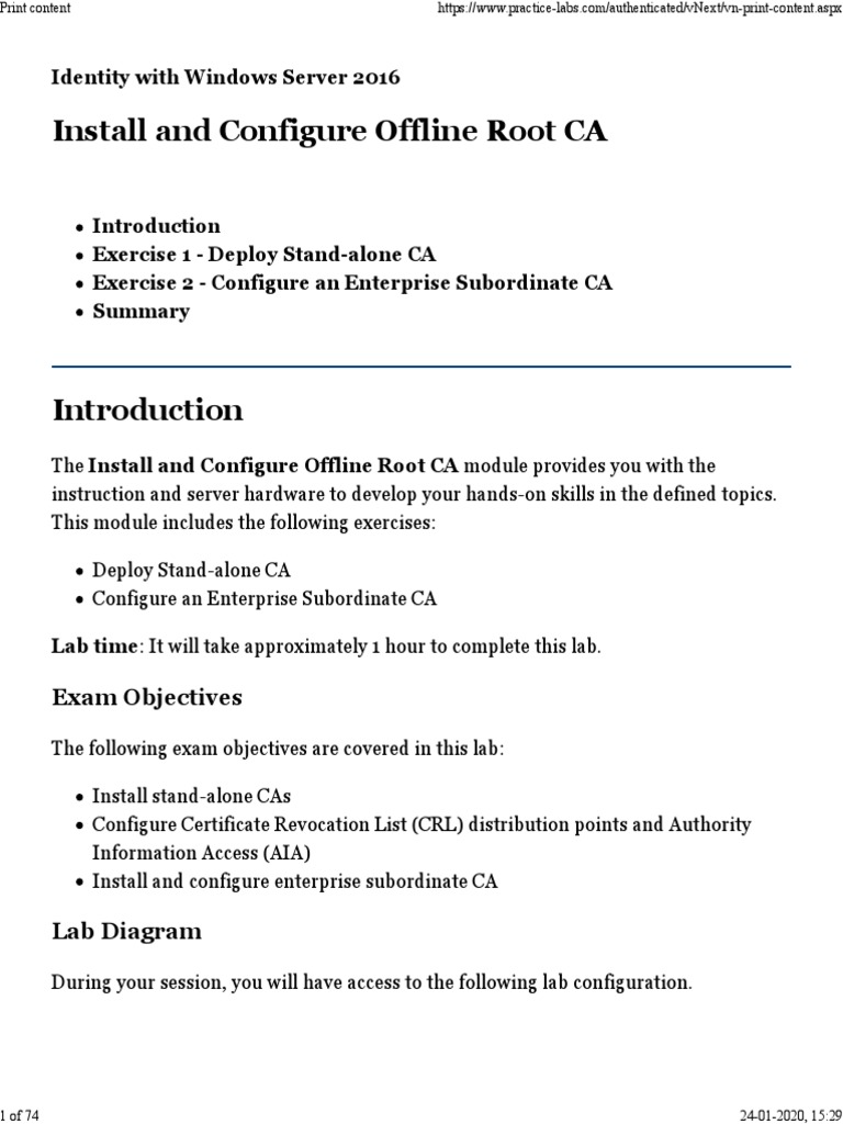 2.install and Configure Offline Root CA PDF | PDF | Public Key ...