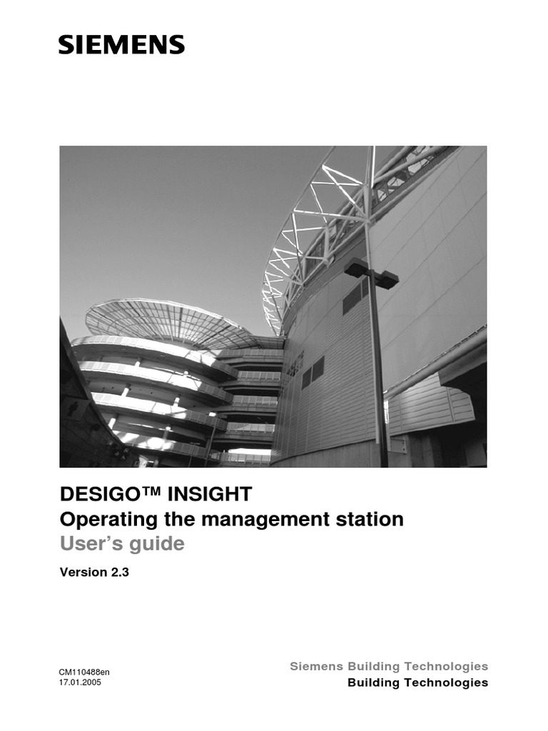 DESIGO INSIGHT Operating The Management Station User S Guide - 33738 ...