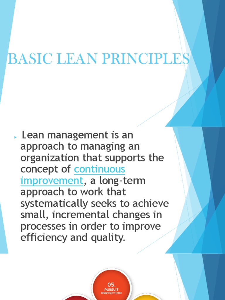 Basic Lean Principles Ryan Mira | PDF | Lean Manufacturing | Business