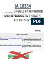 RA 10354. Responsible Parenthood and Reproductive Health Act. 2012 ...