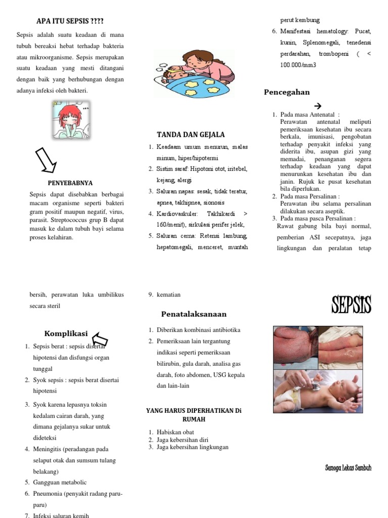 Sepsis Leaflet | PDF