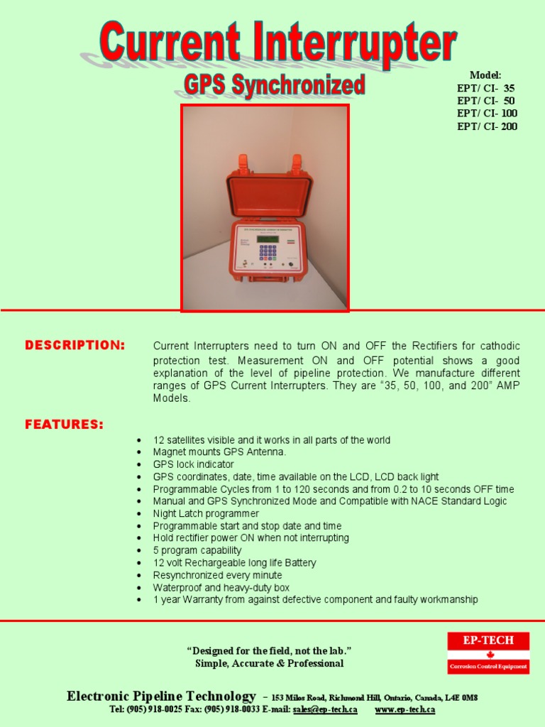 GPS Synchronized Current Interrupter-1 | PDF