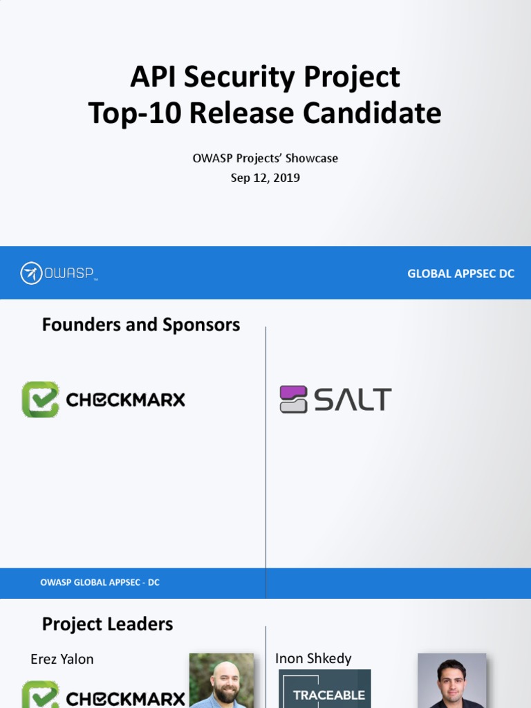 OWASP API Security Top 10 Overview | PDF | Web Application ...