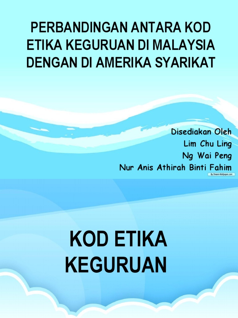 Kod Etika Keguruan Malaysia & Amerika | PDF