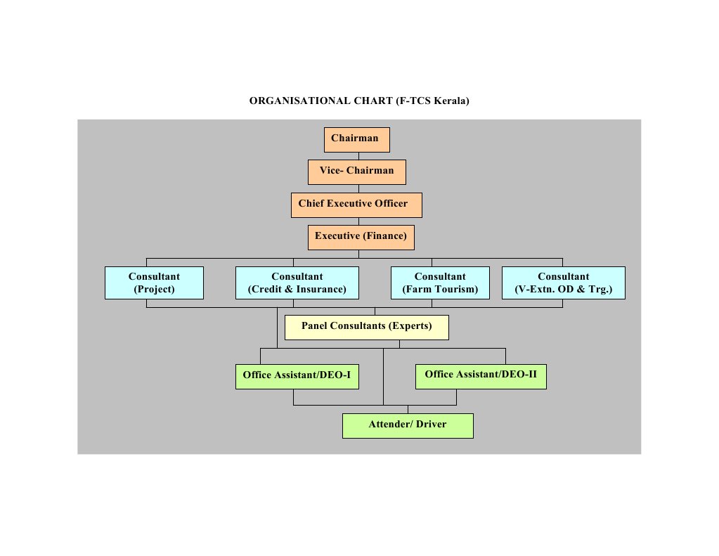 Organizational Chart of F-TCS Kerala | PDF