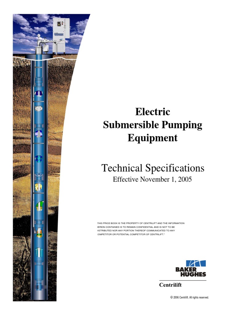 ESP Tech Specs | PDF | Pump | Materials