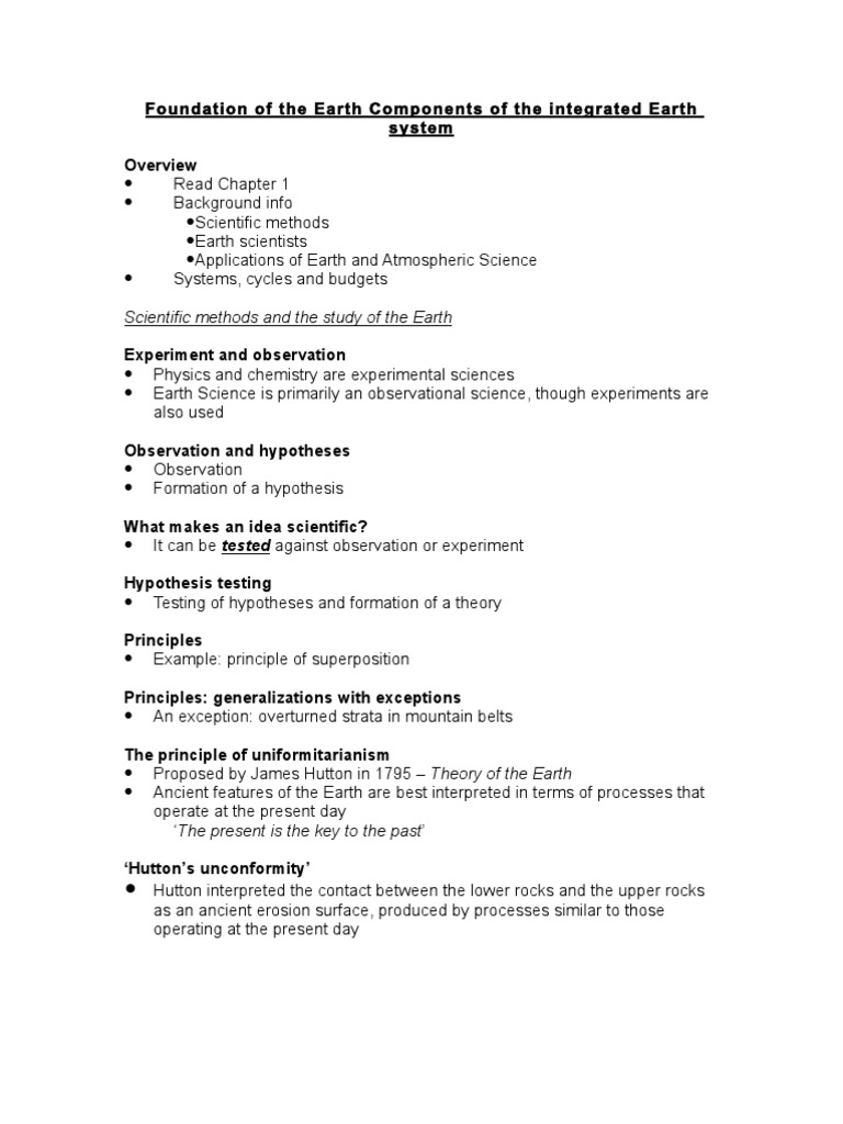 Topic 1 - Intro Basics | PDF | Rock (Geology) | Earth