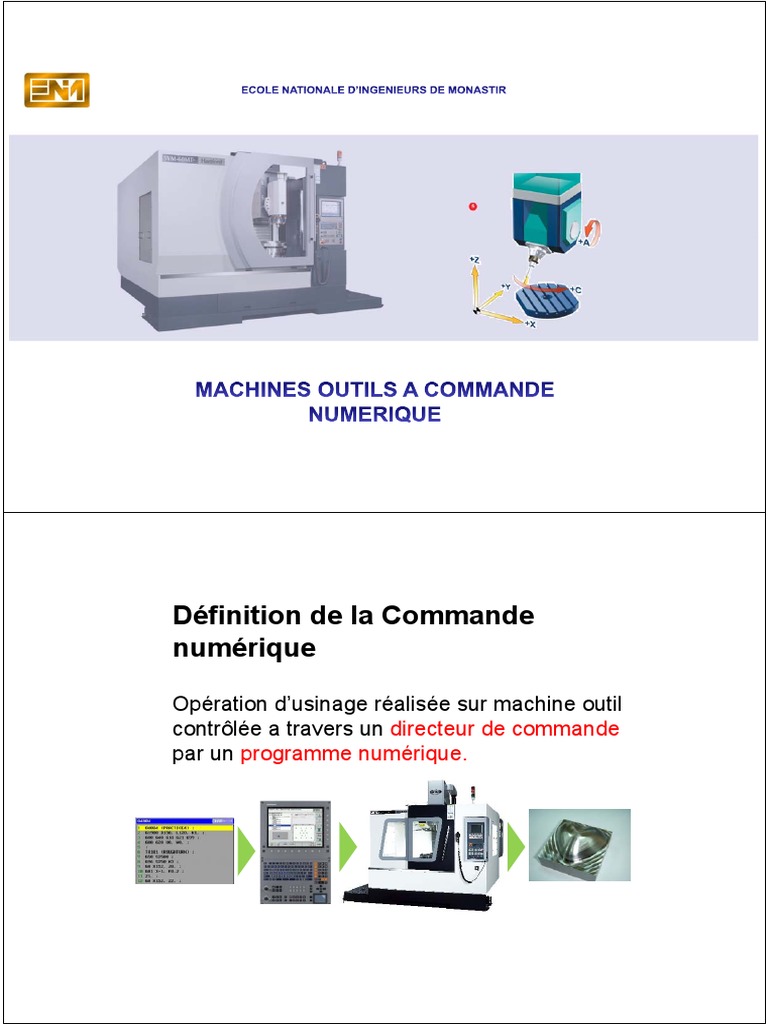 Introduction à la Commande Numérique | PDF | Machine-outil à commande ...