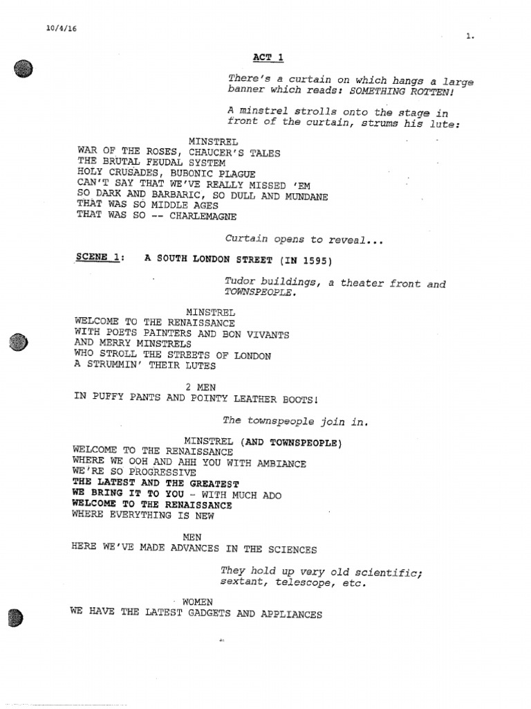 Something Rotten! Libretto PDF | PDF