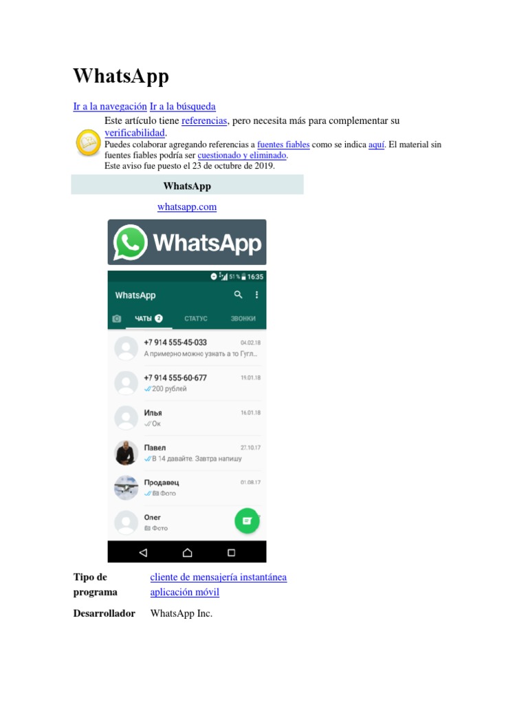 Whats App | PDF | Áreas de informática | Informática