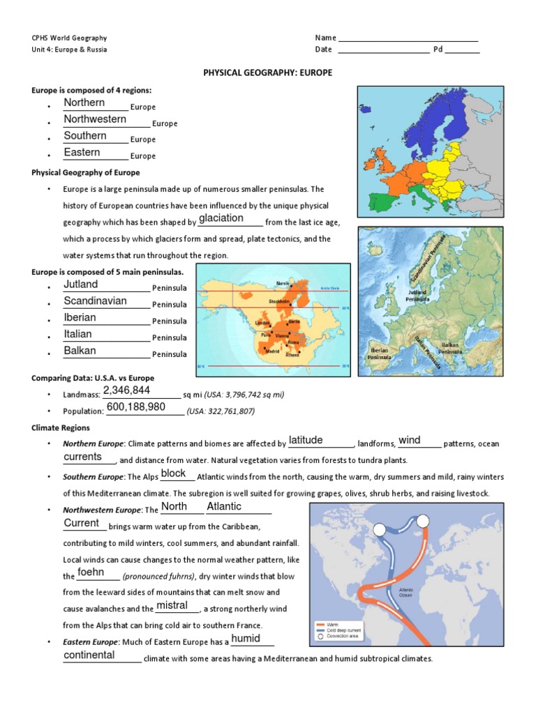 Geography of Europe & Russia | PDF | Alps | Europe Travel