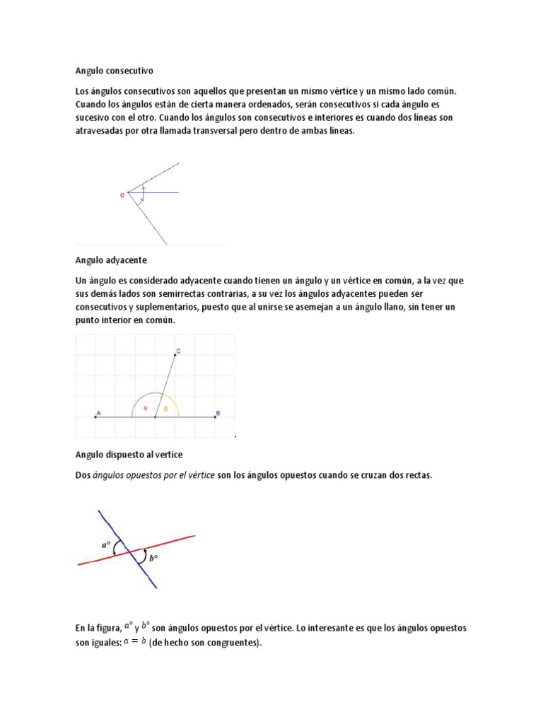 Angulo Consecutivo | PDF