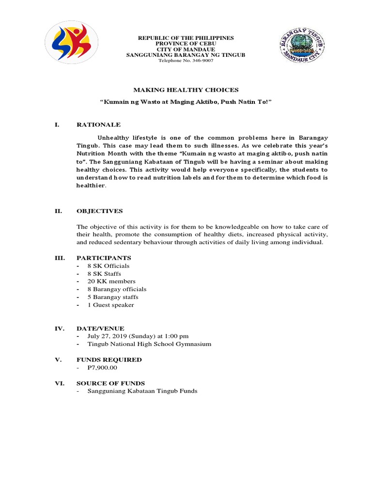 Activity Design Nutrition Month | PDF | Nutrition | Diet & Nutrition