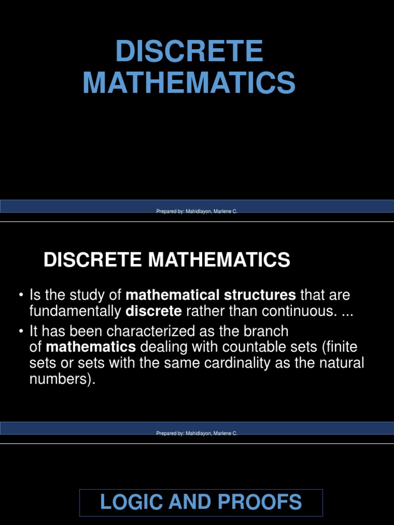 Discrete Mathematics | PDF | Logical Consequence | Metalogic
