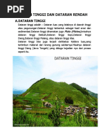 Dataran Tinggi dan Rendah: Definisi, Ciri, dan Contoh | PDF