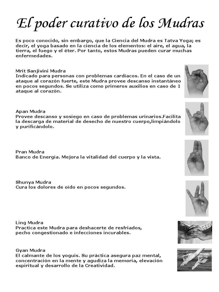 El Poder Curativo de Los Mudras PDF | PDF