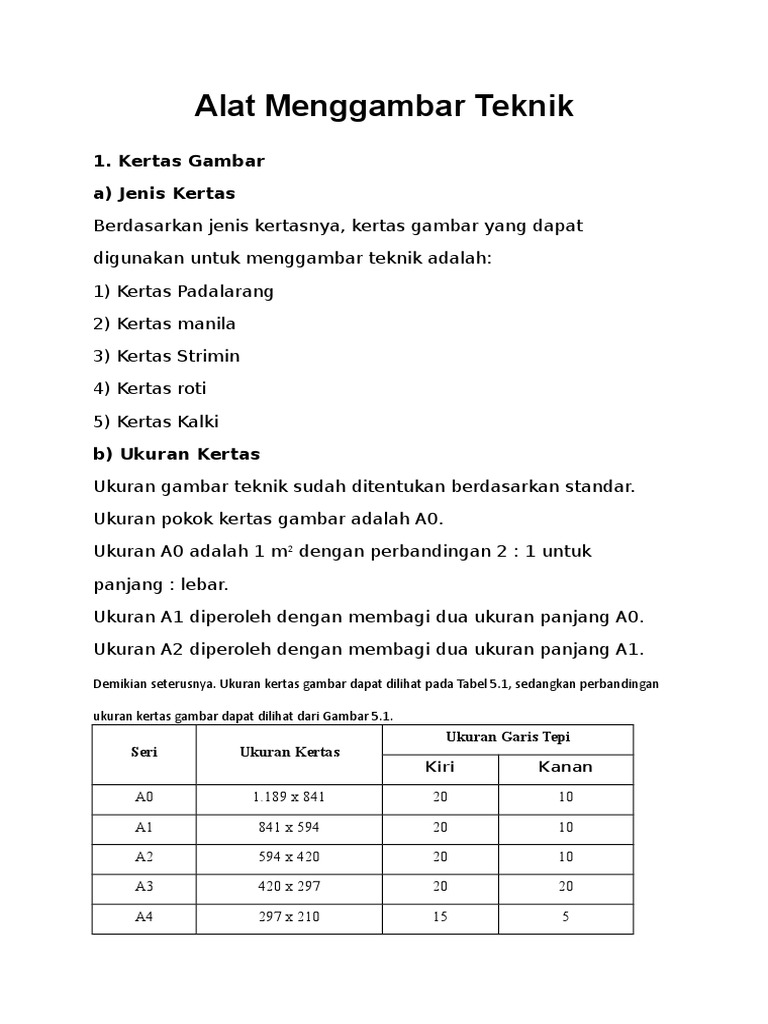 Modul Gambar Teknik X TBSM 1ST | PDF