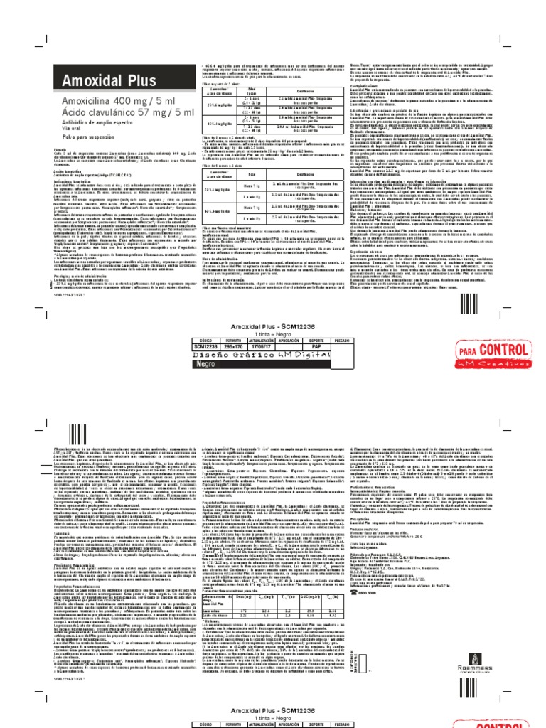 Amoxidal Plus Duo - Suspension | PDF | Penicilina | Microbiología
