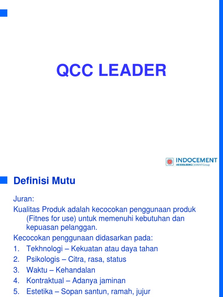 QCC Leader New | PDF | Market (Economics) | Business Economics