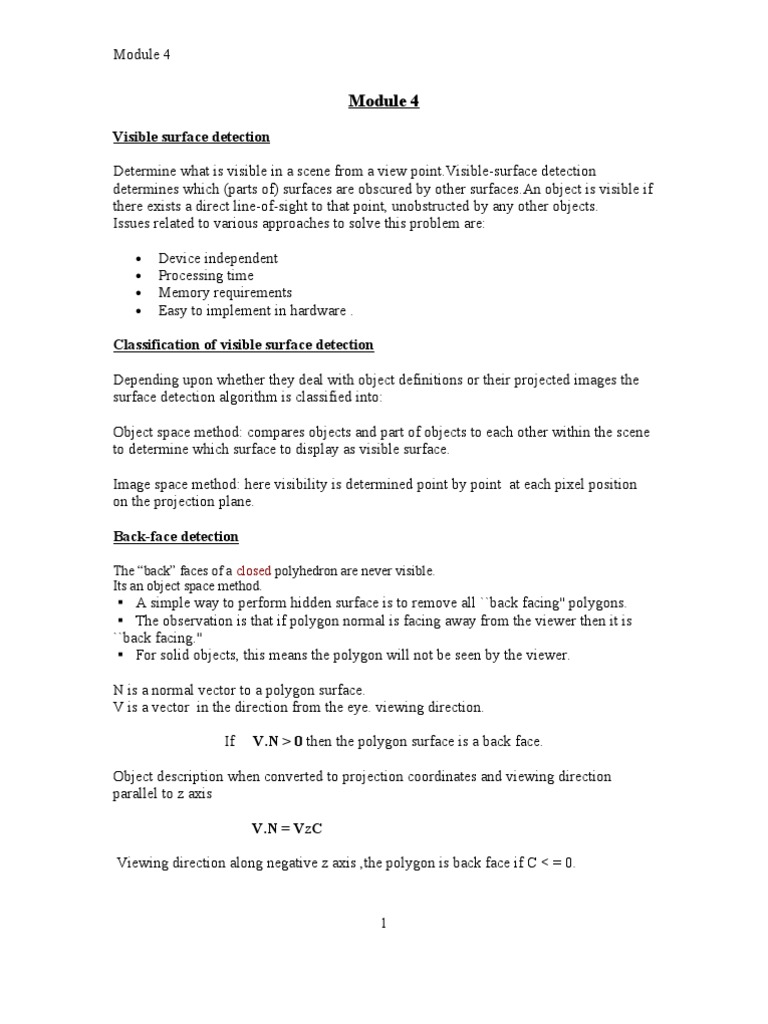 Module 4 | PDF | Scientific Modeling | Computer Graphics