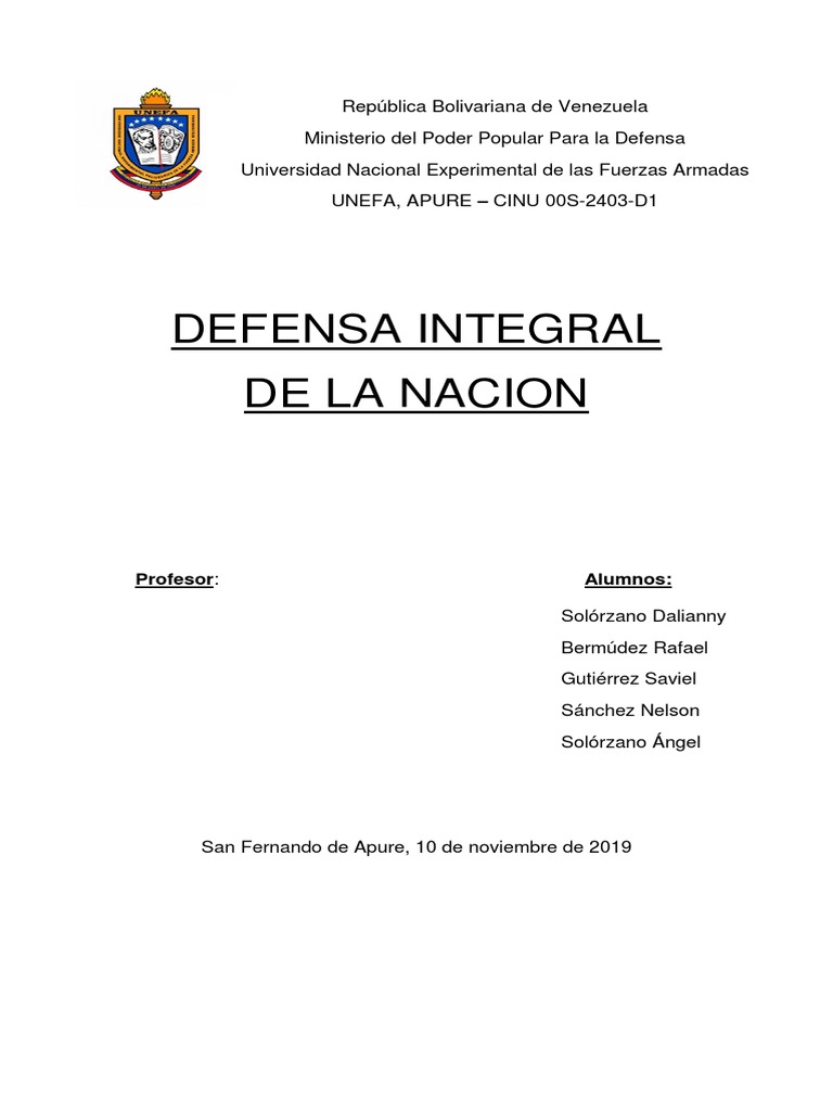 Portada Unefa | PDF