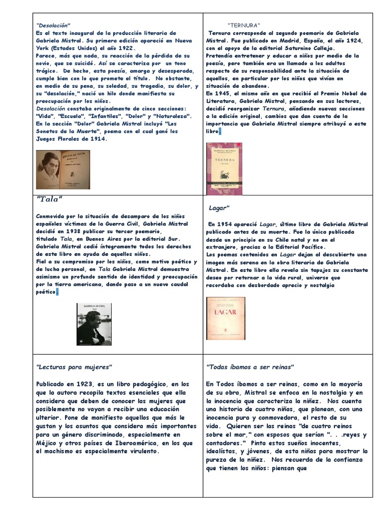 Desolación GABRIELA MISTRAL | PDF | Poesía