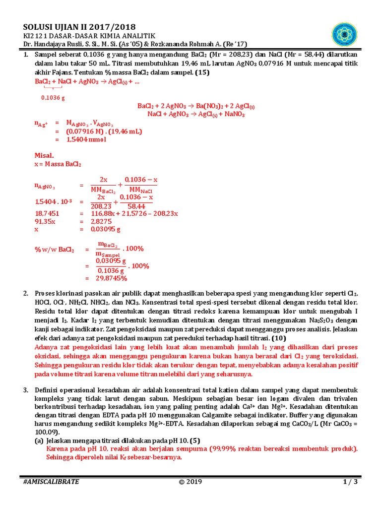 (Solusi) Ujian 2 DDKA 2017 | PDF