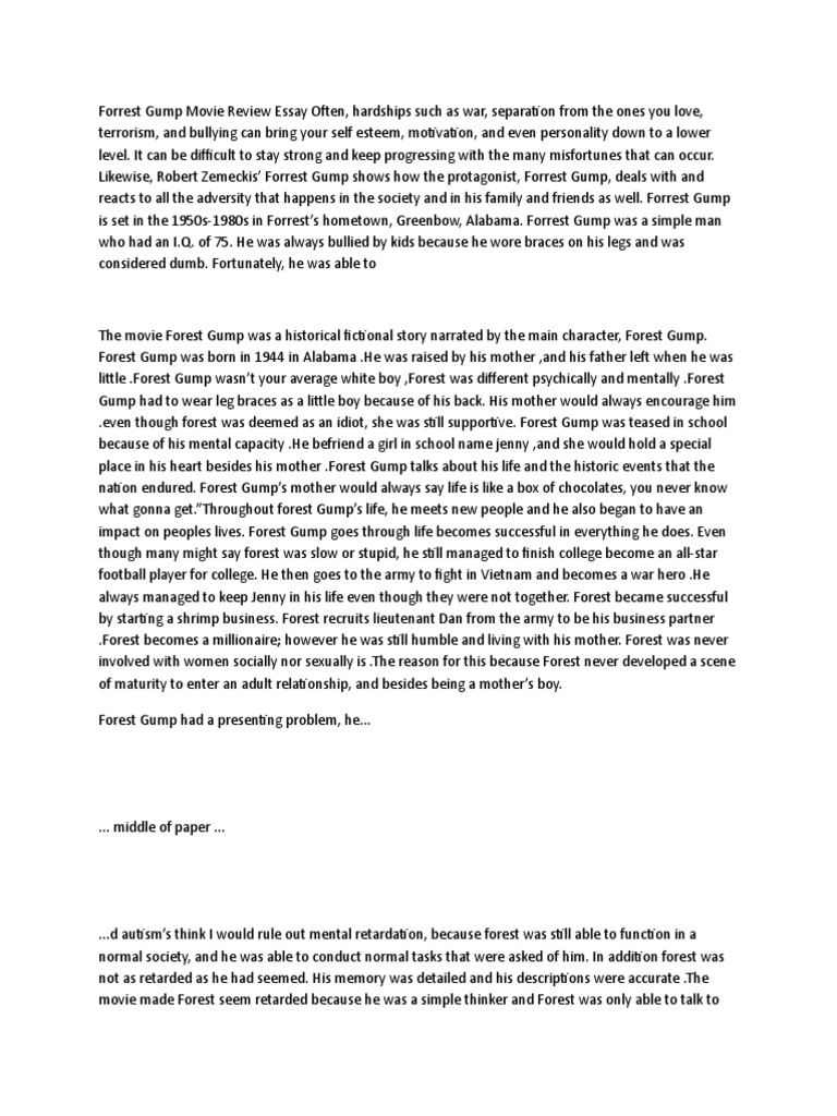 Forrest Gump Mo | PDF