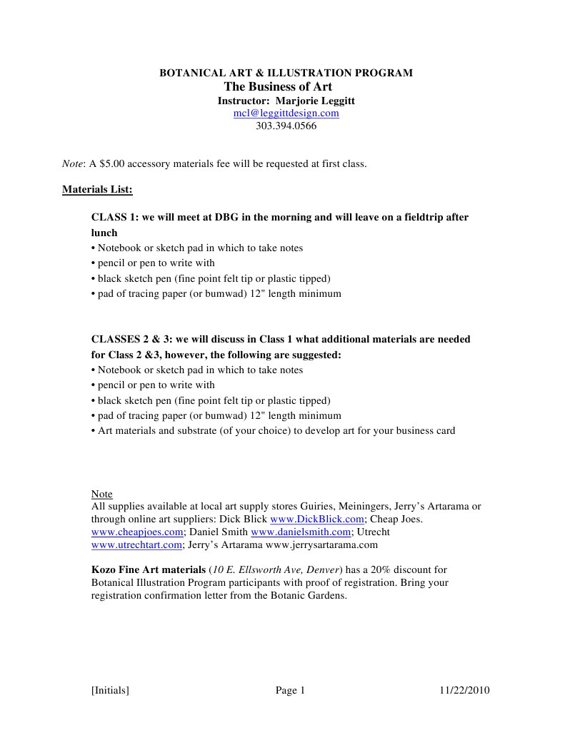 BUSINESS of ART - Leggitt | PDF