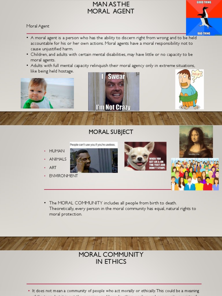 Man as the Moral Agent: Characteristics and Stages of Moral Development ...