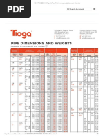 Tioga Pipe Chart | PDF | Pipe (Fluid Conveyance) | Building Materials