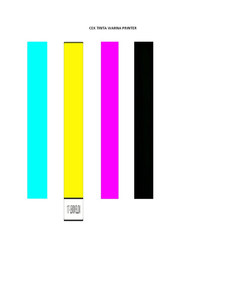 Cek Tinta Warna Printer | PDF