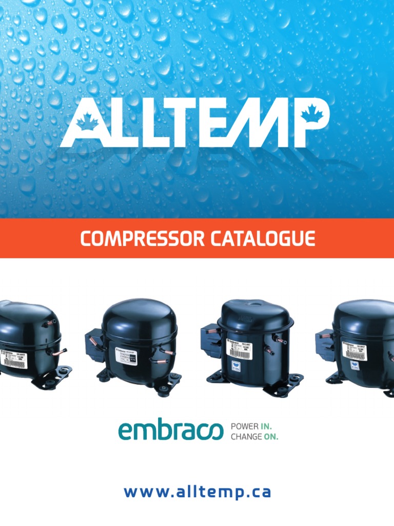 Embraco Compressor Catalogue Overview | PDF | Capacitor | Energy Technology