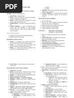 Creative Writing Reviewer For 1ST Quarterly Examination | PDF | Poetry | Rhyme