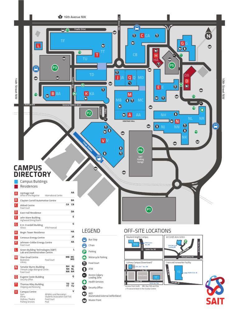 Sait Campus Map | PDF | Cardiac Electrophysiology | Transport