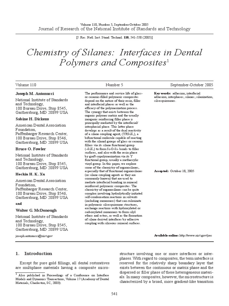 Silane Coupling Agent 15 | PDF | Dental Composite | Composite Material